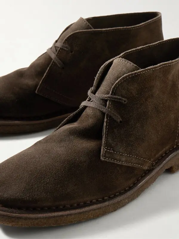 DRAKE'S Clifford Suede Desert Boots - Brown