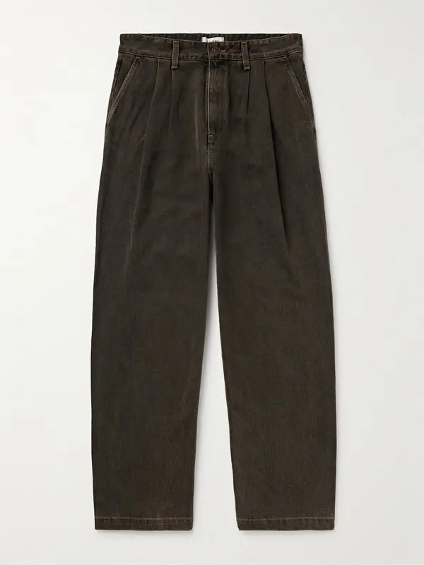 AGOLDE Slater Straight-leg Pleated Jeans