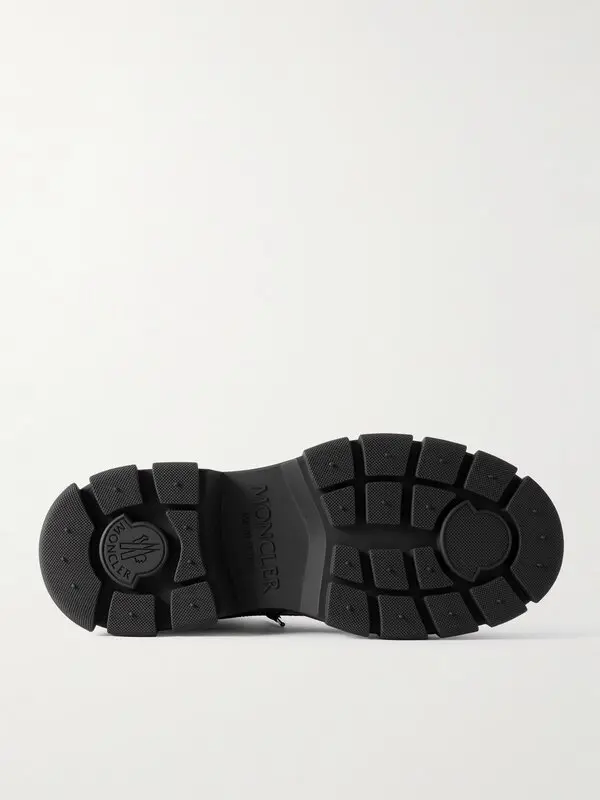 Moncler Hevea City Leather Boots - Black