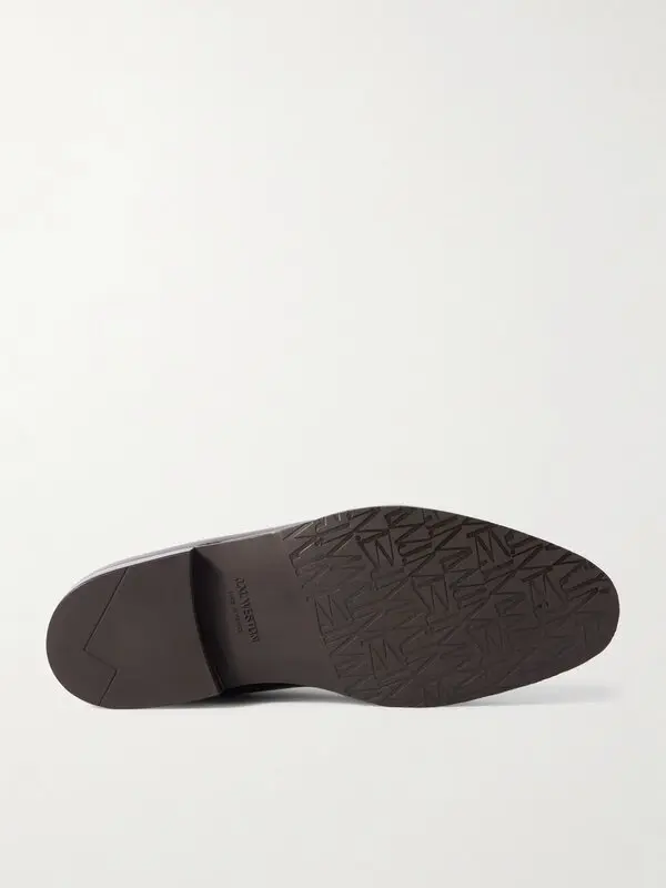 J.M. WESTON Leather Chelsea Boots - Brown