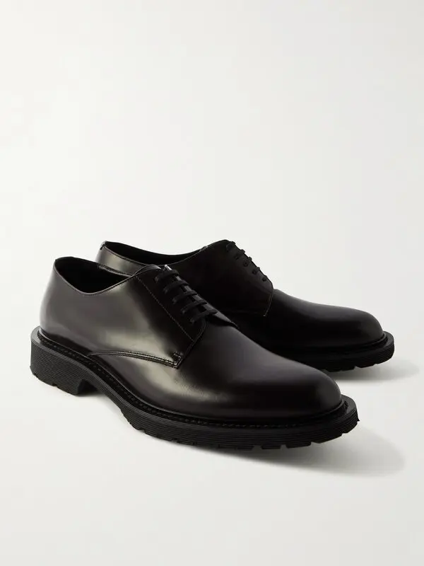 Saint Laurent Army Patent-leather Derby Shoes