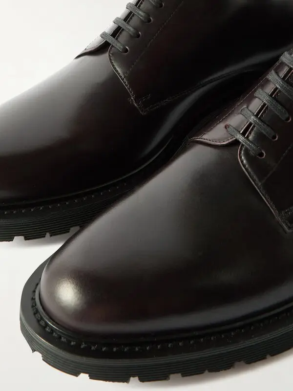 Saint Laurent Army Patent-leather Derby Shoes