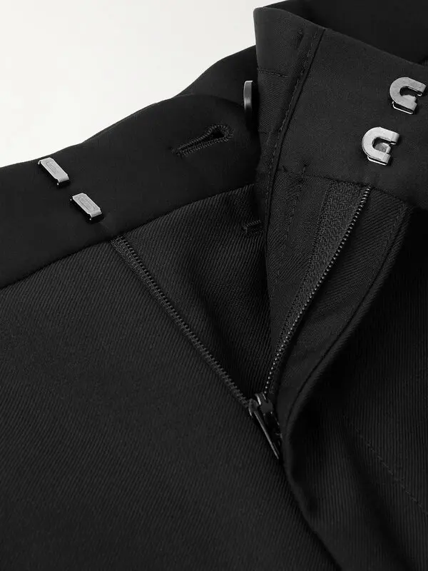 Zegna Straight-leg Satin-trimmed Wool And Mohair-blend Tuxedo Trousers
