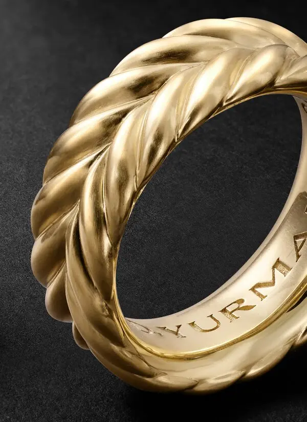 David Yurman 18-karat Chevron Ring