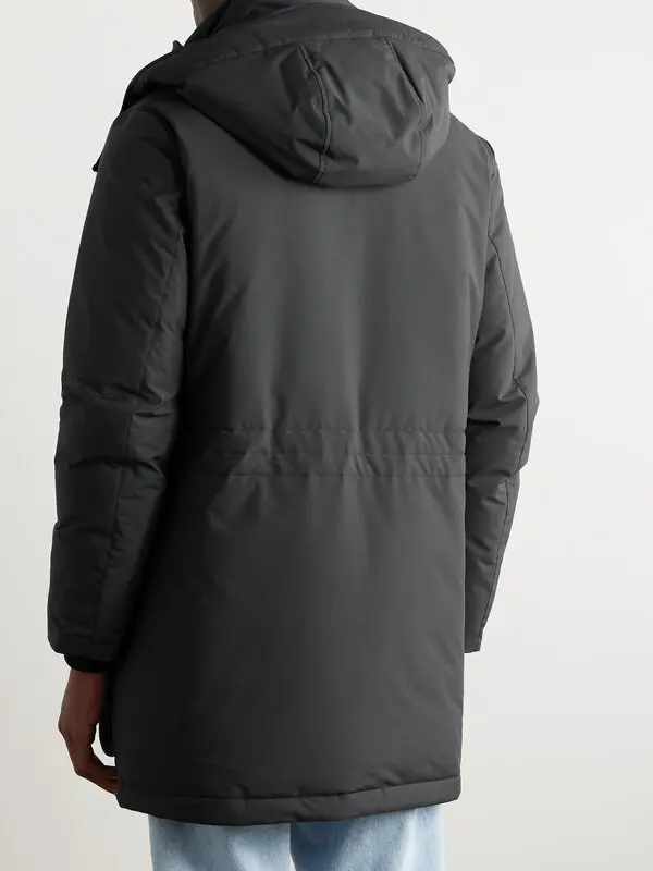 Zegna Quilted Padded Shell Hooded Down Jacket