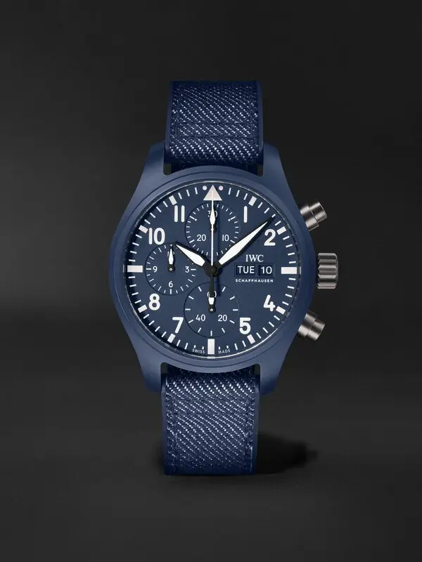 IWC SCHAFFHAUSEN Pilot’s Top Gun Oceana Automatic Chronograph 41.9mm Watch - Blue