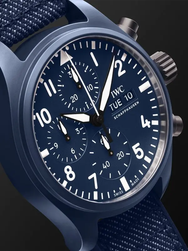 IWC SCHAFFHAUSEN Pilot’s Top Gun Oceana Automatic Chronograph 41.9mm Watch - Blue