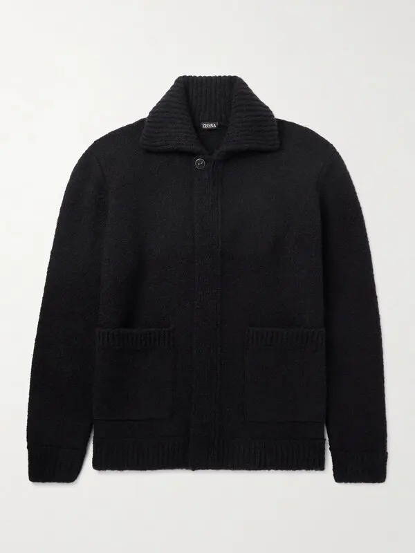 Zegna Brushed-knit Field Jacket