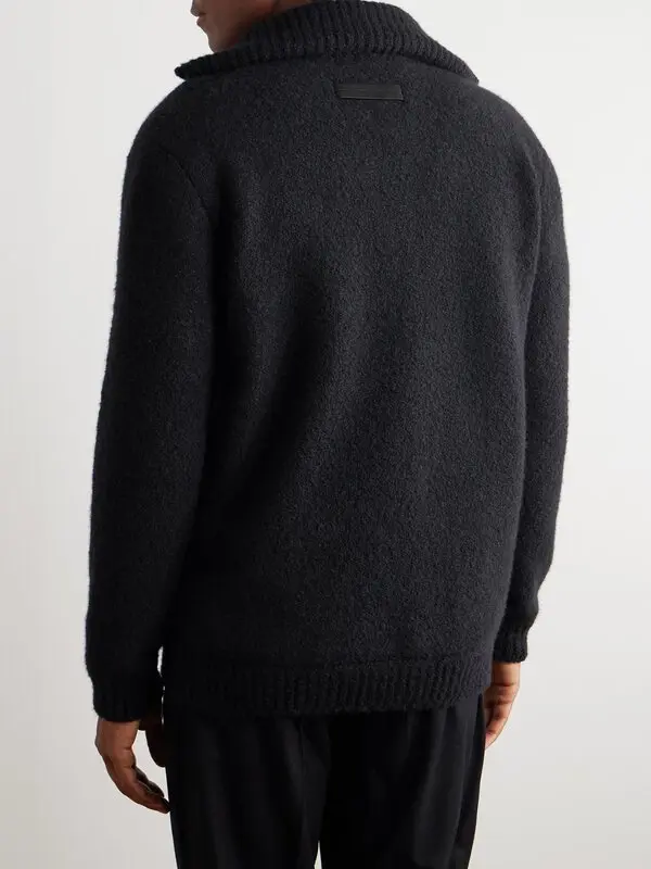 Zegna Brushed-knit Field Jacket
