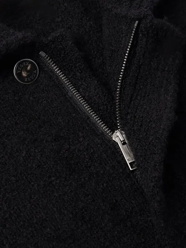 Zegna Brushed-knit Field Jacket