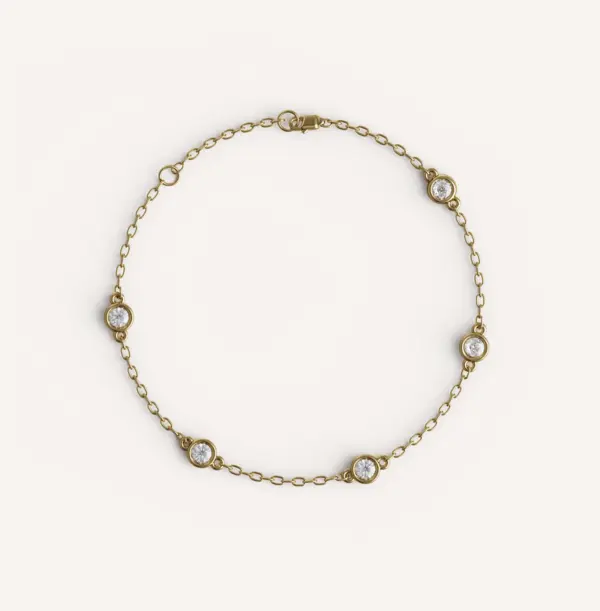 Olive Ave Jewelry Diamond Station Bracelet