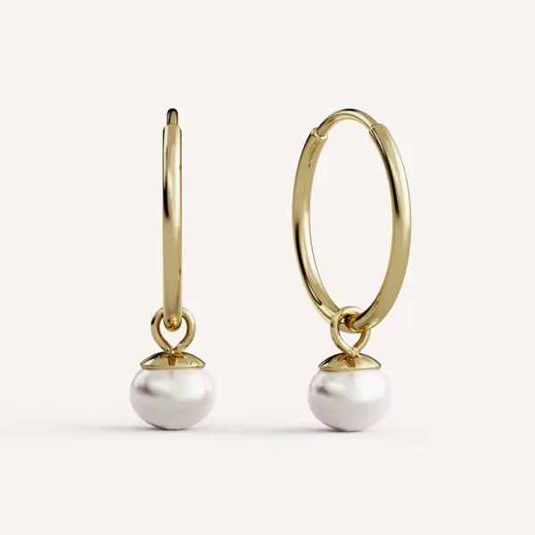 Olive Ave Jewelry Endless Pearl Hoops