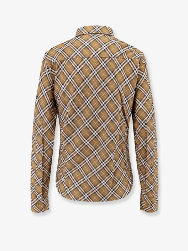 Burberry Organic Cotton Check Print Shirt