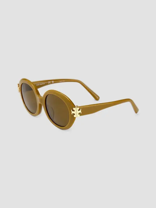 Tory Burch 52mm Oval Sunglasses - Green