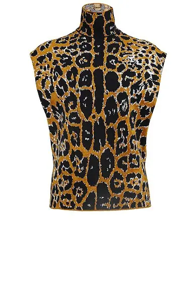 Alaïa Leopard Jacquard Top