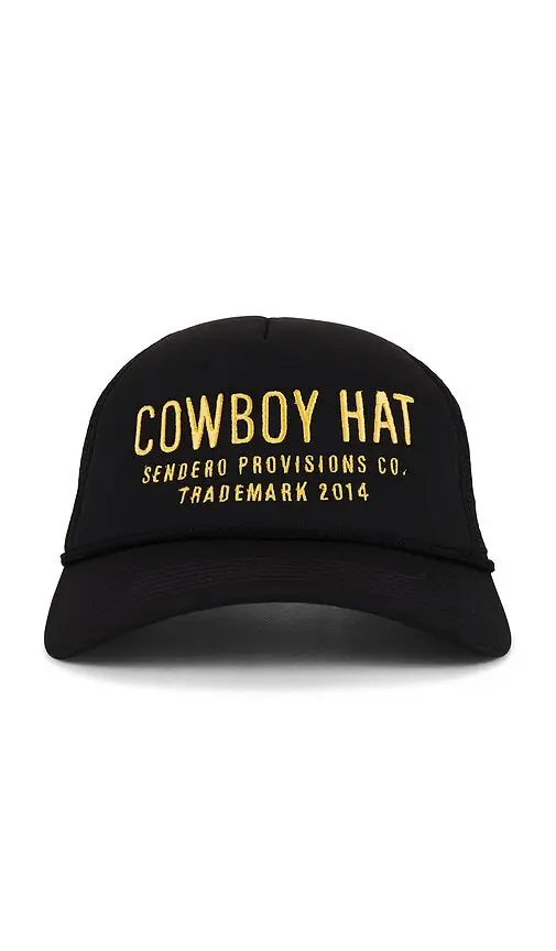 SENDERO PROVISIONS CO. Cowboy Hat - Black And Gold