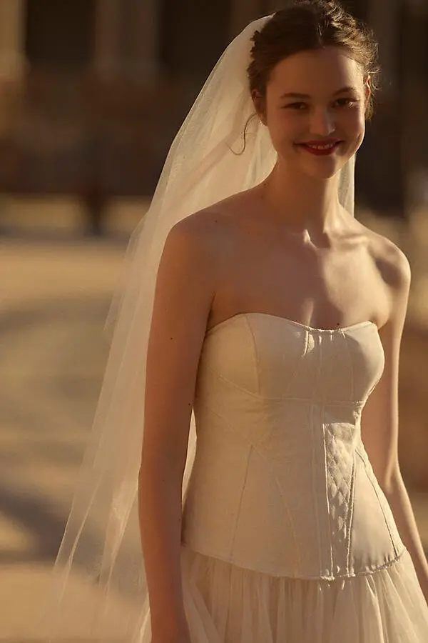 Bhldn Lilly Fingertip Veil