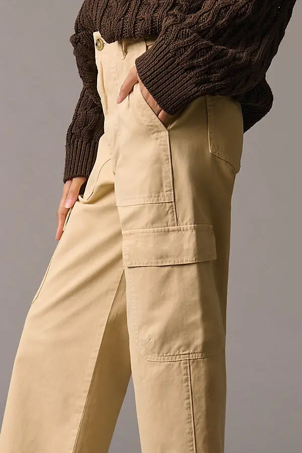 Velvet By Graham Spencer Makayla Cargo Pants In Beige 71% Off