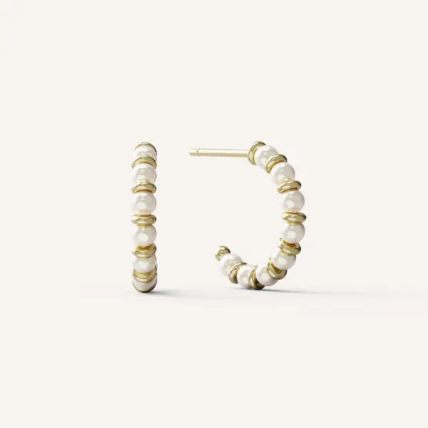 Olive Ave Jewelry Pearl Hoops