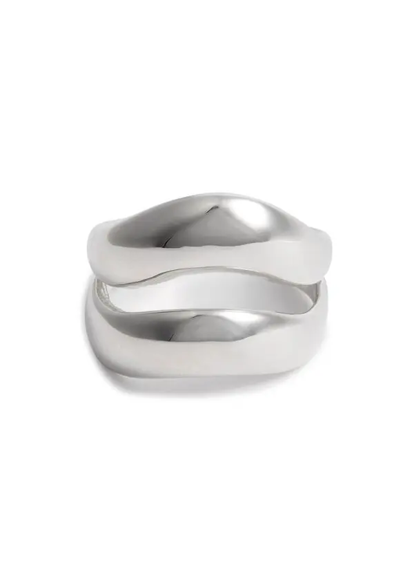 Agmes Double Wave Sterling Ring