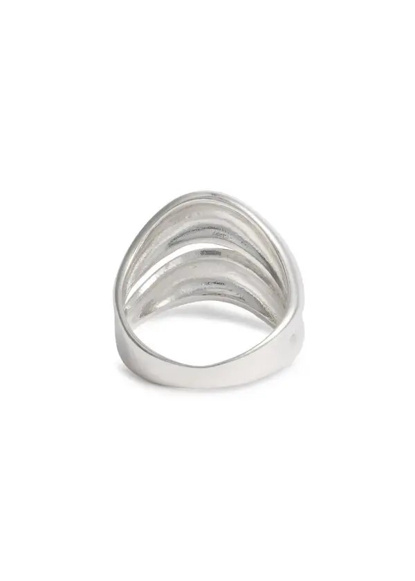 Agmes Double Wave Sterling Ring