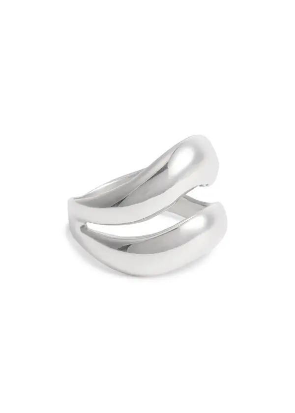 Agmes Double Wave Sterling Ring