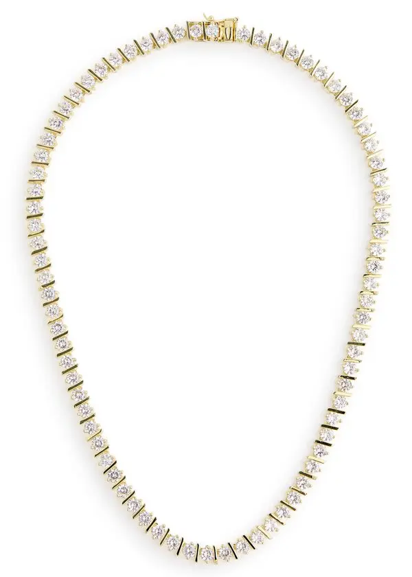 CZ BY KENNETH JAY LANE Crystal-embellished Tennis Necklace