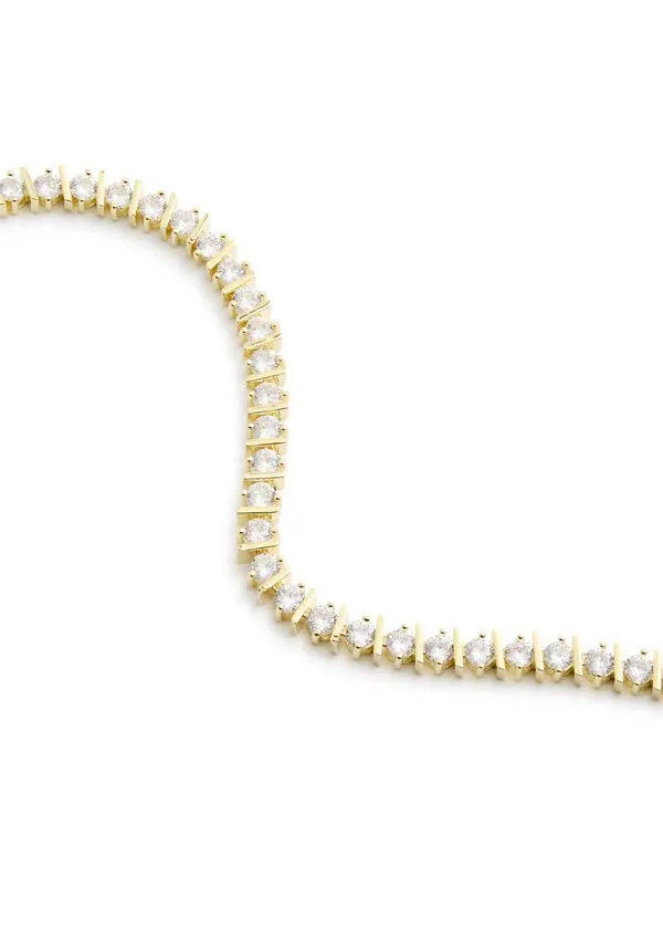 CZ BY KENNETH JAY LANE Crystal-embellished Tennis Necklace