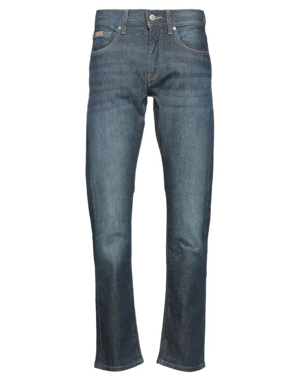 Armani Exchange Straight-leg Jeans With Leather Trims