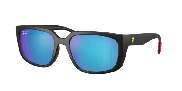Ray-ban Scuderia Ferrari Collection Chromance Sunglasses - Green Mirror Blue Polar