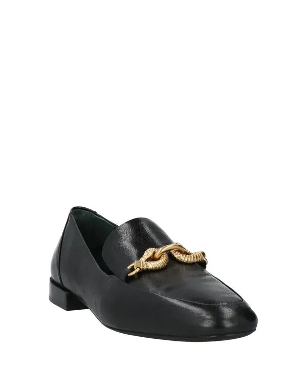 Tory Burch Loafers Camel Size Goat Skin - Black