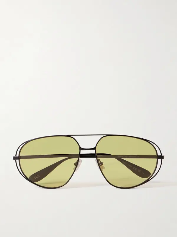 Bottega Veneta Aviator-style Sunglasses - Black