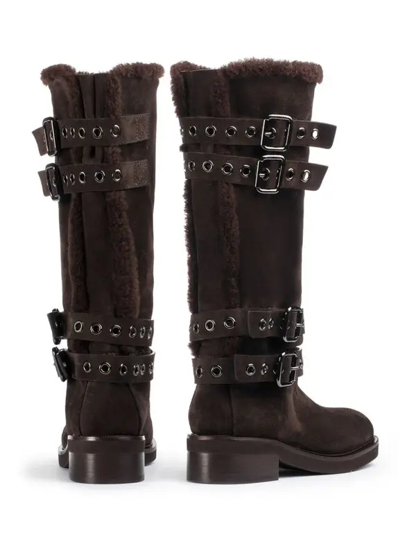 LE SILLA Harley Buckled Knee-high Boots