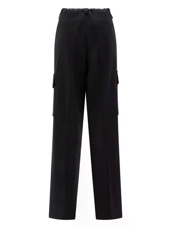Herno Pleat-detail Cargo Trousers - Black