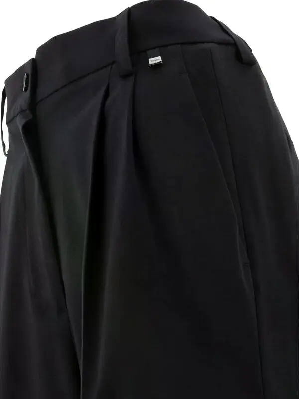 Herno Pleat-detail Cargo Trousers - Black