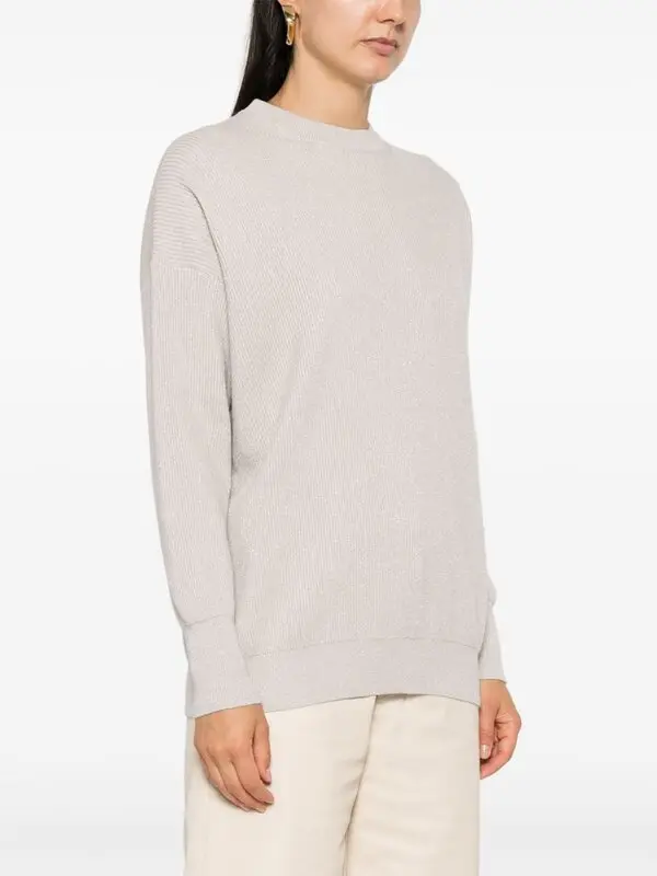 Fabiana Filippi Lamé Sweater - Neutrals