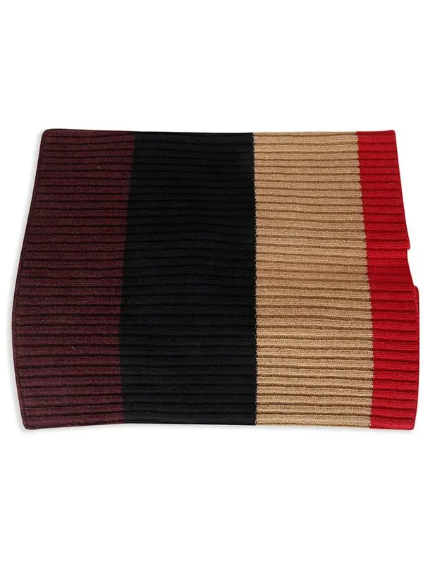 Colville Folded Ribbed Knit Scarf