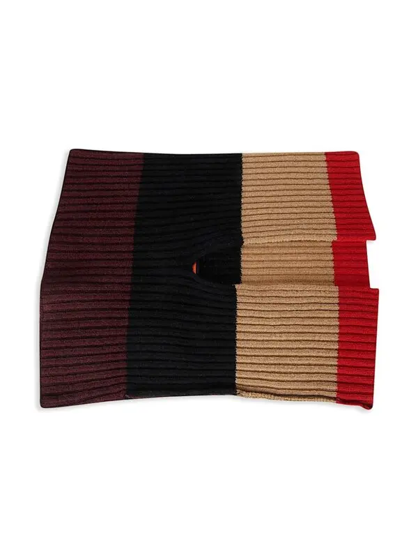 Colville Folded Ribbed Knit Scarf