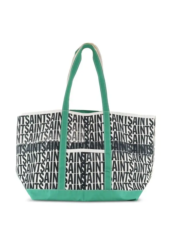 SAINT MXXXXXX Logo-print Tote Bag - White