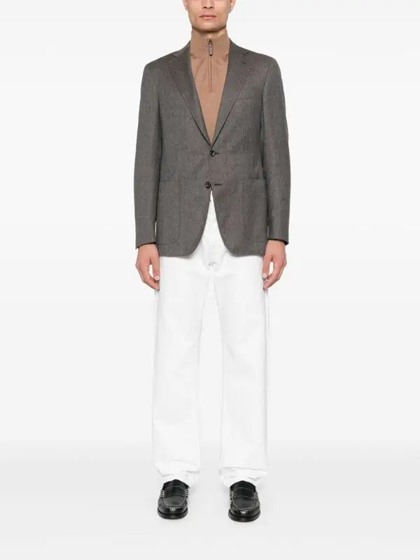 Canali Mélange-effect Blazer