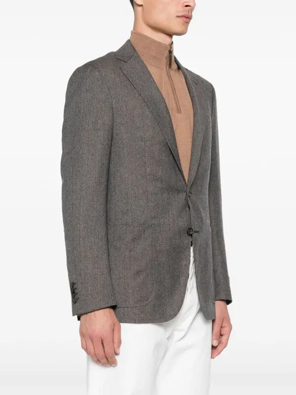 Canali Mélange-effect Blazer