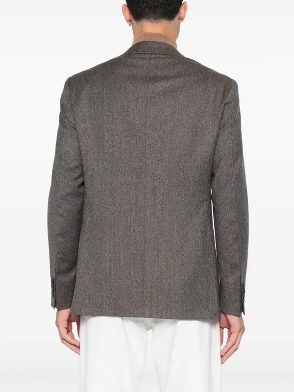 Canali Mélange-effect Blazer
