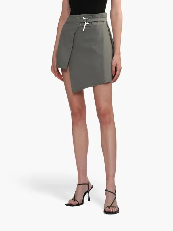 HELIOT EMIL Asymmetric Wrap Mini Skirt