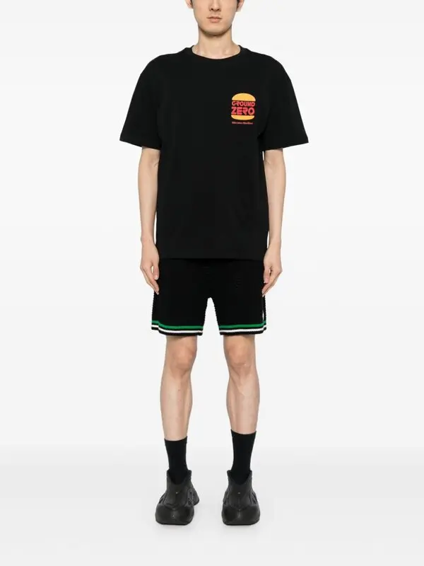 GROUND ZERO Logo-print Cotton T-shirt