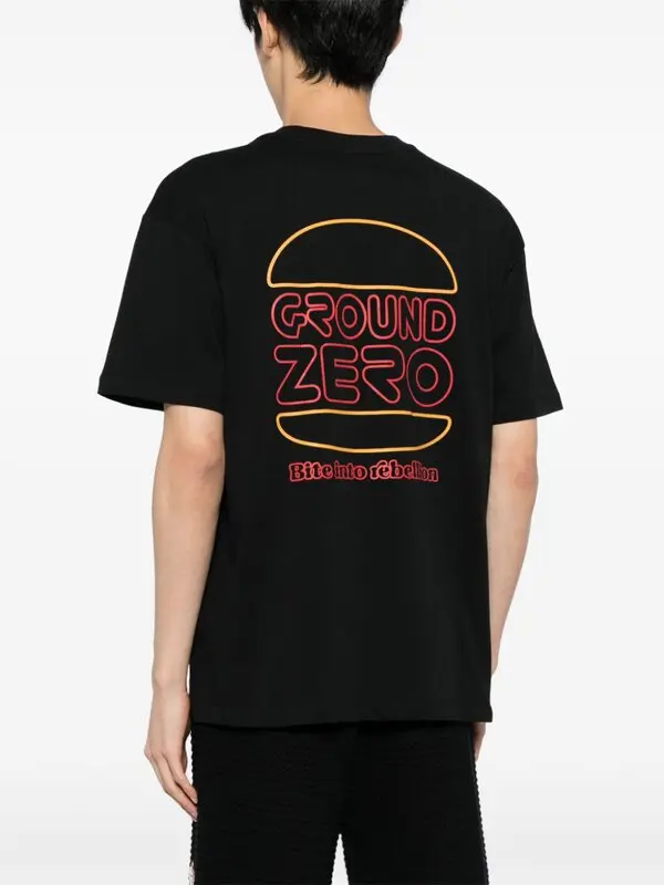 GROUND ZERO Logo-print Cotton T-shirt