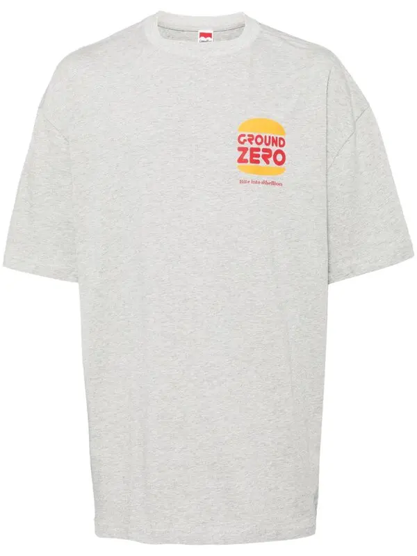 GROUND ZERO Logo-print Cotton T-shirt
