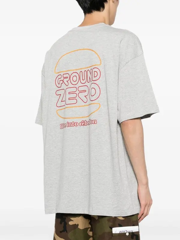 GROUND ZERO Logo-print Cotton T-shirt
