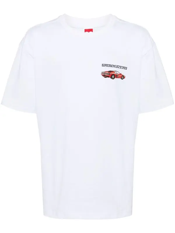 GROUND ZERO Logo-print Cotton T-shirt
