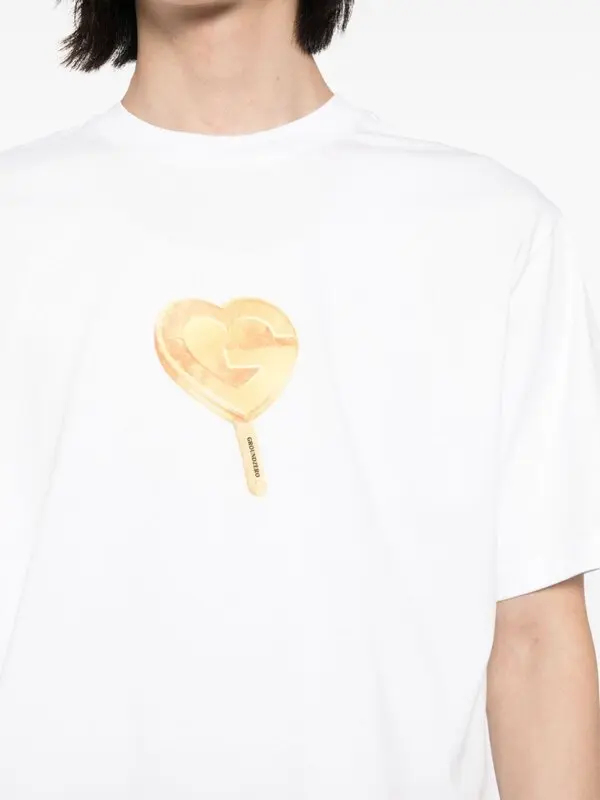 GROUND ZERO Logo-print Cotton T-shirt - White