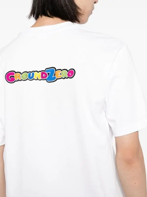 GROUND ZERO Logo-print Cotton T-shirt